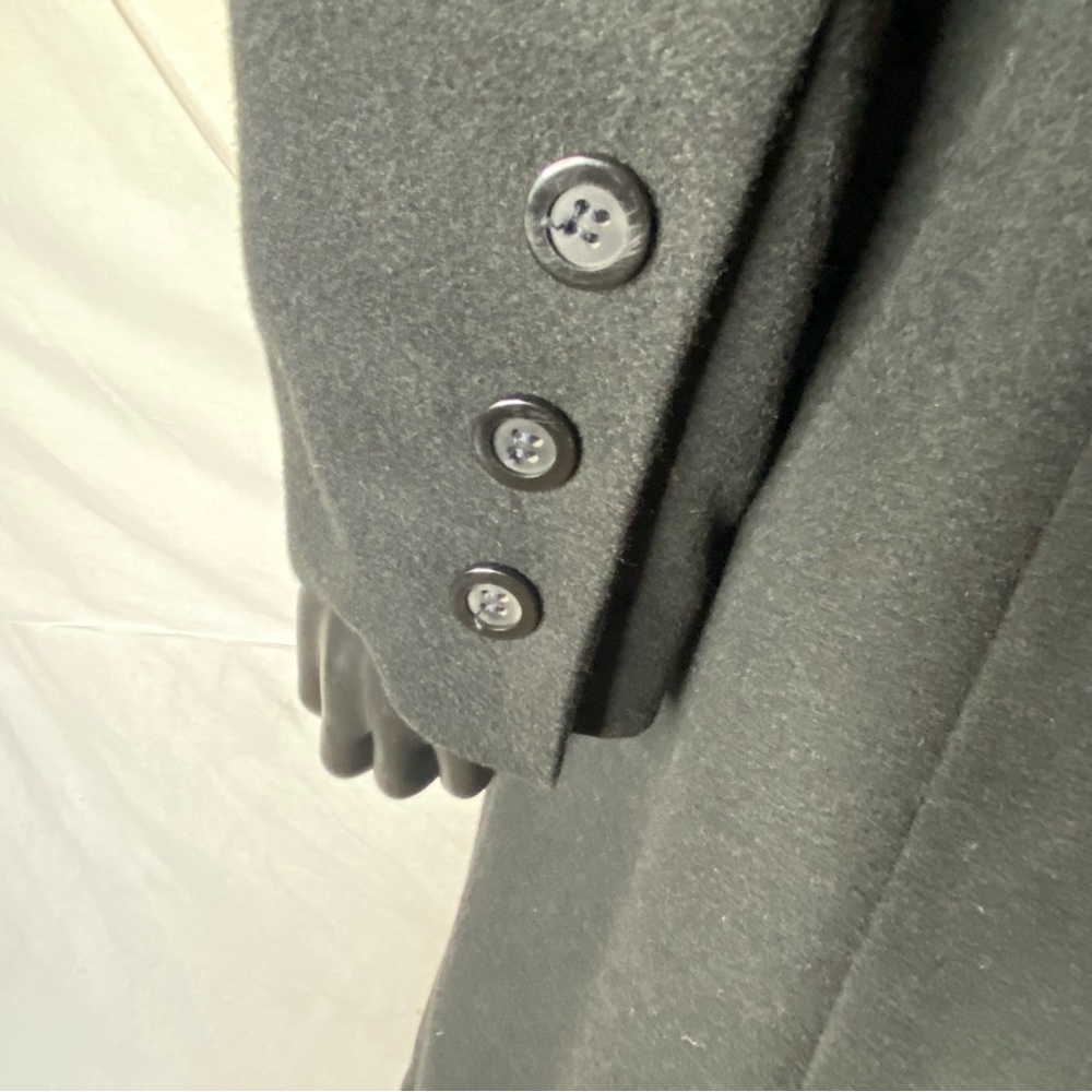 Marvin Richards Wool Cashmere Black Coat Size 8 (B2) - Gem